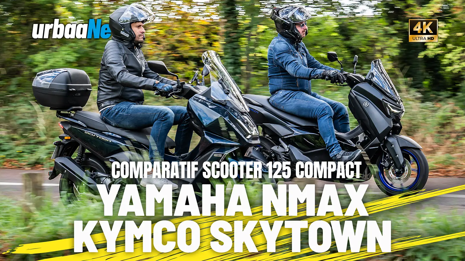 Yamaha NMAX 125 vs Kymco SkyTown : duel face au Honda PCX